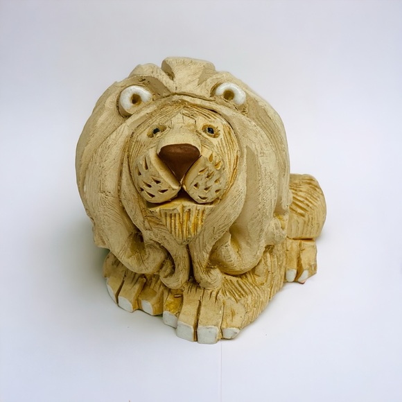 Accents | Vtg Artesania Rinconada Lion Figurine Hand Crafted Pottery ...